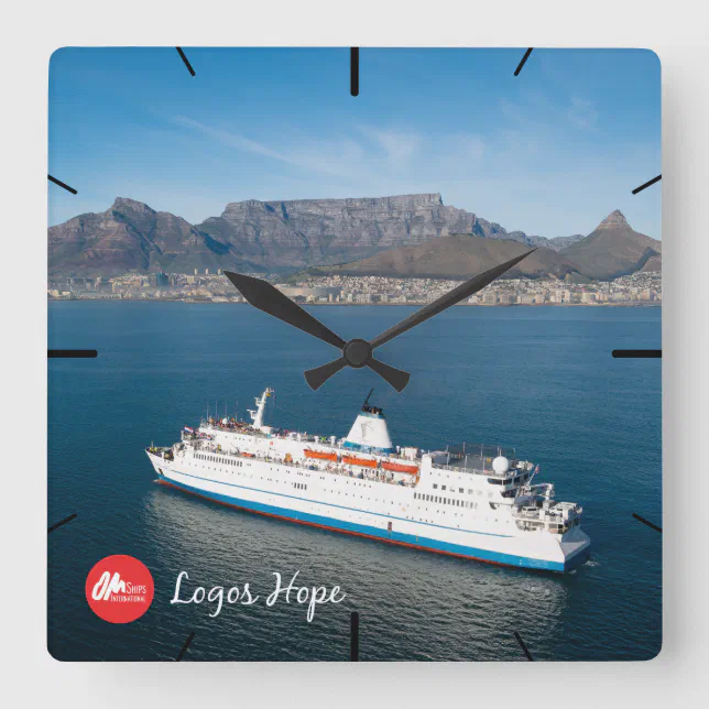 Logos Hope in Cape Town Clock | Zazzle