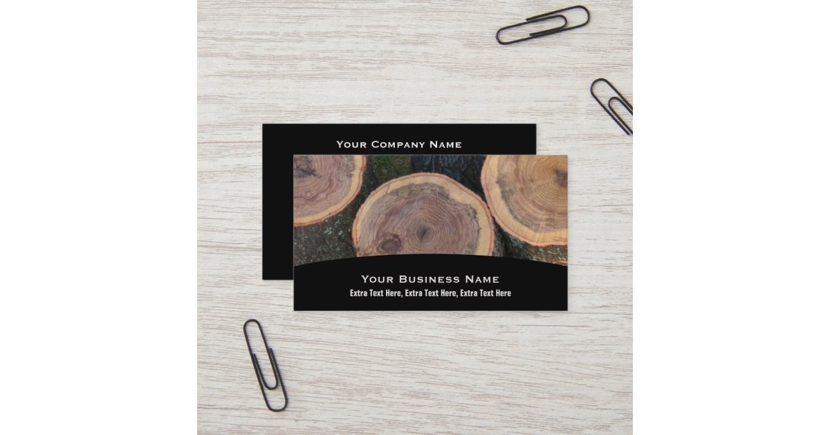 Logs Business Card | Zazzle