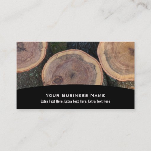 Logs Business Card | Zazzle