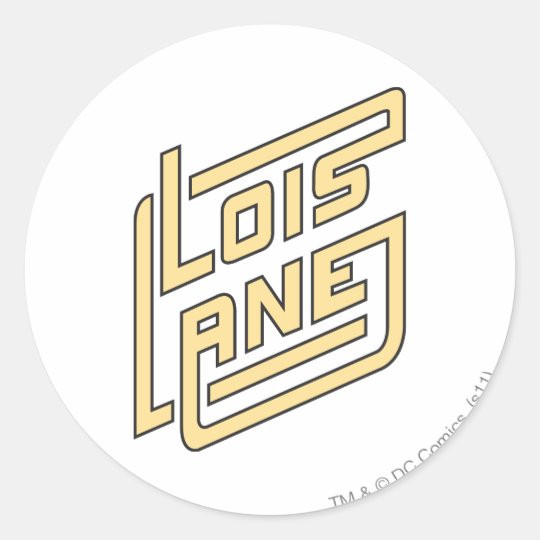 Lois Lane Logo Classic Round Sticker | Zazzle.com