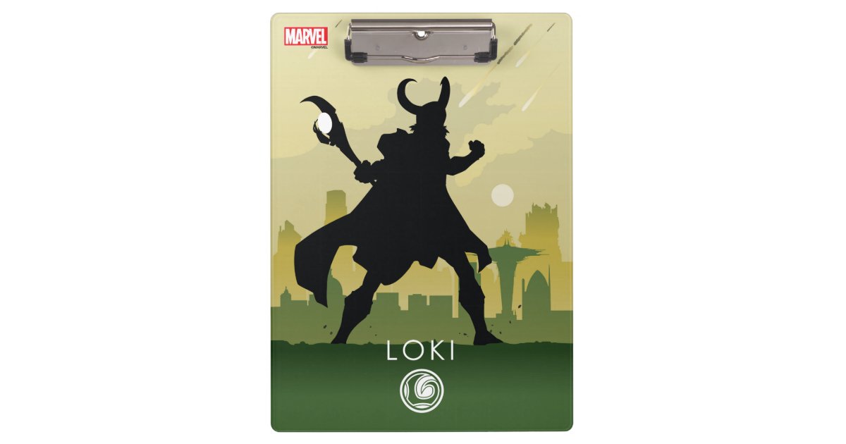 Loki Heroic Silhouette Clipboard | Zazzle