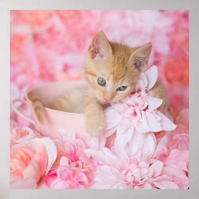 Loki Pink Floral Poster | Zazzle