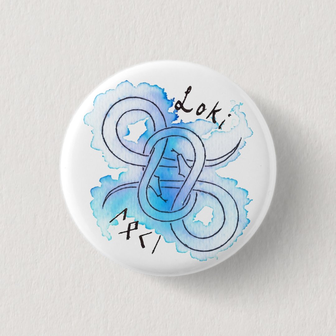 Loki Symbol Button | Zazzle