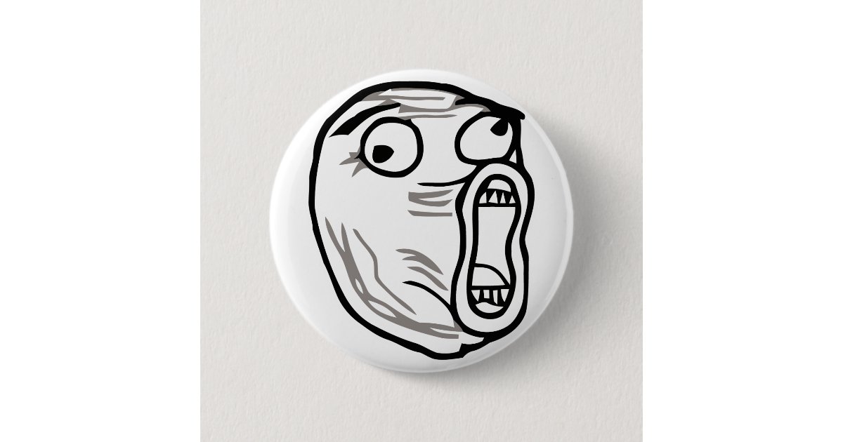 lol face meme humor rofl omg omfg button | Zazzle