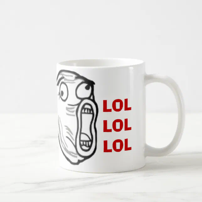 LOL Guy Rage face Comics Internet meme Mugs | Zazzle