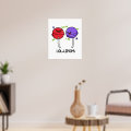 LOL-ipops Cute Laughing Lollipop Puns Poster | Zazzle