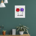LOL-ipops Cute Laughing Lollipop Puns Poster | Zazzle
