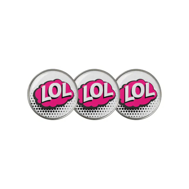 LOL Symbol Golf Ball Marker | Zazzle