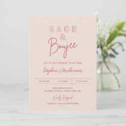 LOLA Bach And Boujee Bachelorette Party Invitation | Zazzle