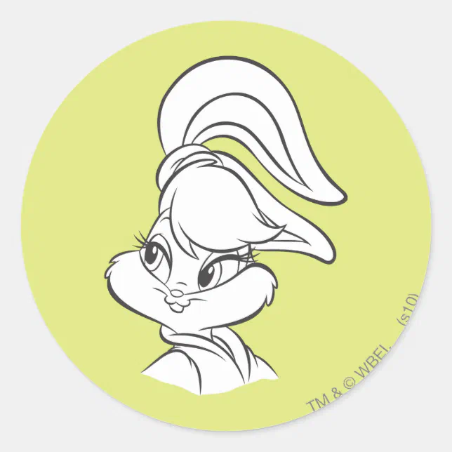 Lola Bunny Expressive Classic Round Sticker | Zazzle