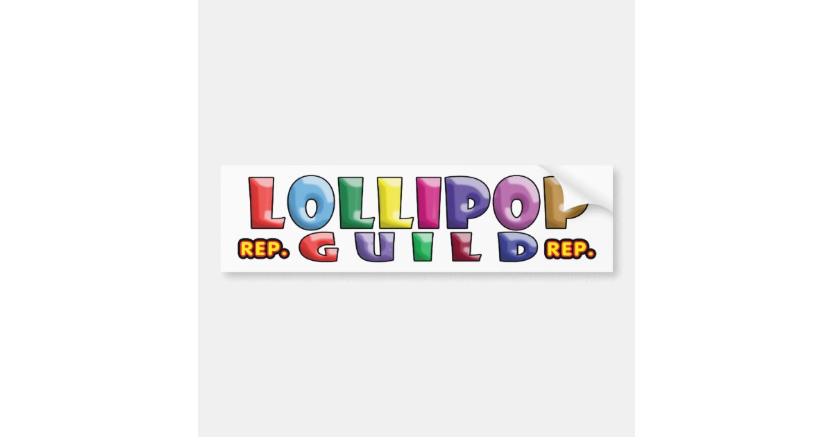Lollipop Guild Bumper Sticker | Zazzle