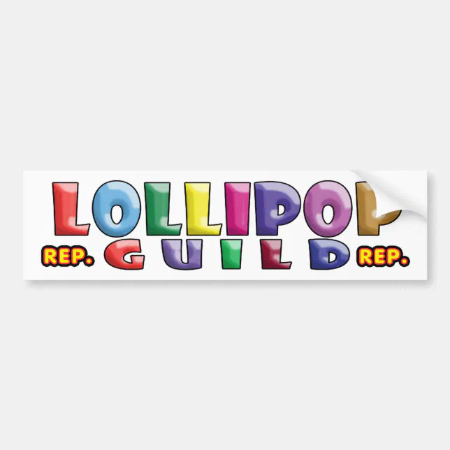 Lollipop Guild Bumper Sticker | Zazzle