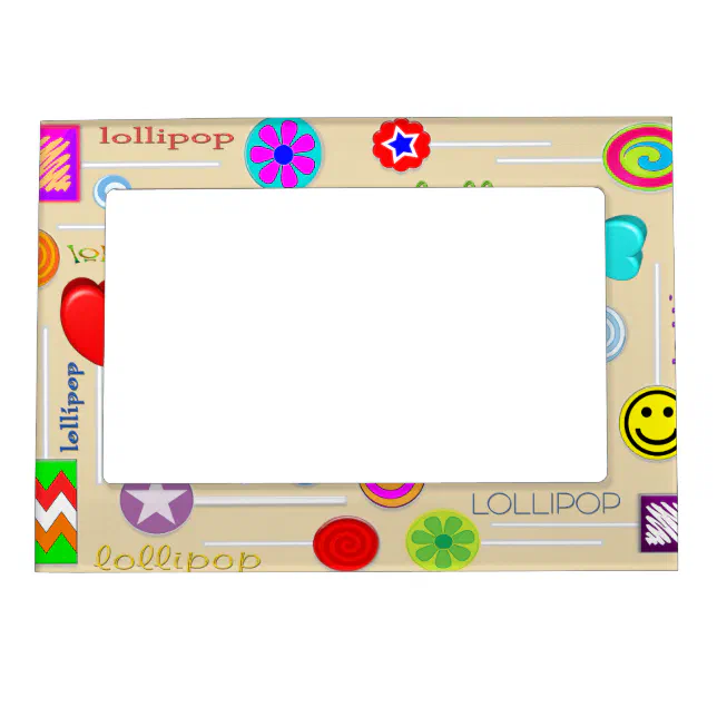 Lollipop Magnetic Photo Frame | Zazzle