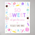 Lollipop Sweet Shop Birthday Treat Sign | Zazzle