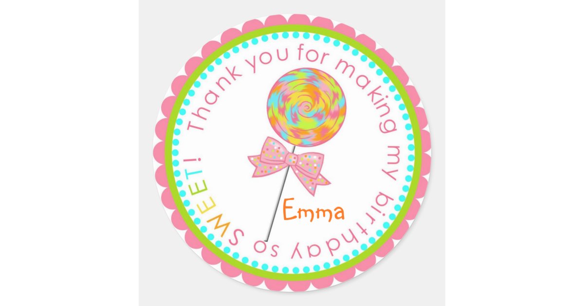 Lollipop Swirl Stickers | Zazzle