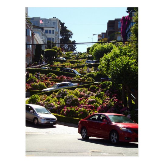 Lombard Street Postcard | Zazzle.com