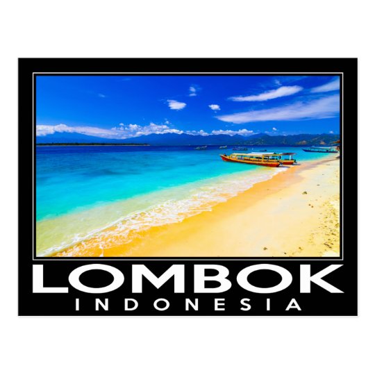 Lombok Indonesia Postcard | Zazzle.com