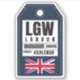 London Boarding Pass - England LGW Sticker | Zazzle