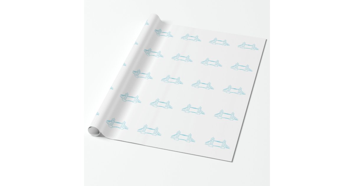 London Bridge Landmark Wrapping Paper | Zazzle