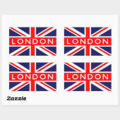 London : British Flag Rectangular Sticker | Zazzle