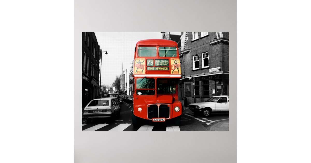 London Bus Poster 2 | Zazzle