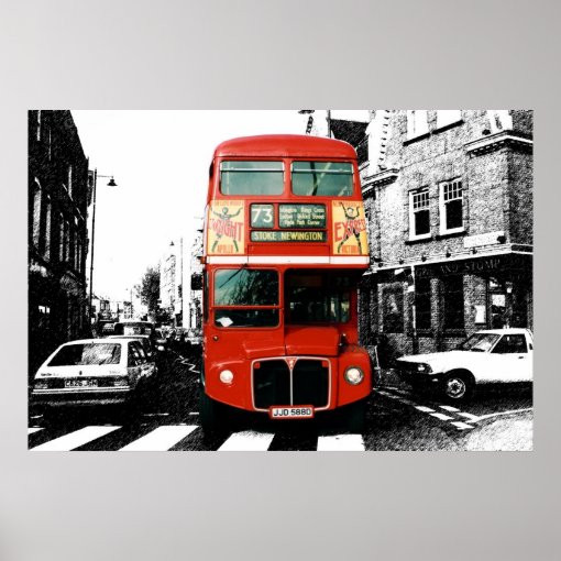 London Bus Poster 5 | Zazzle