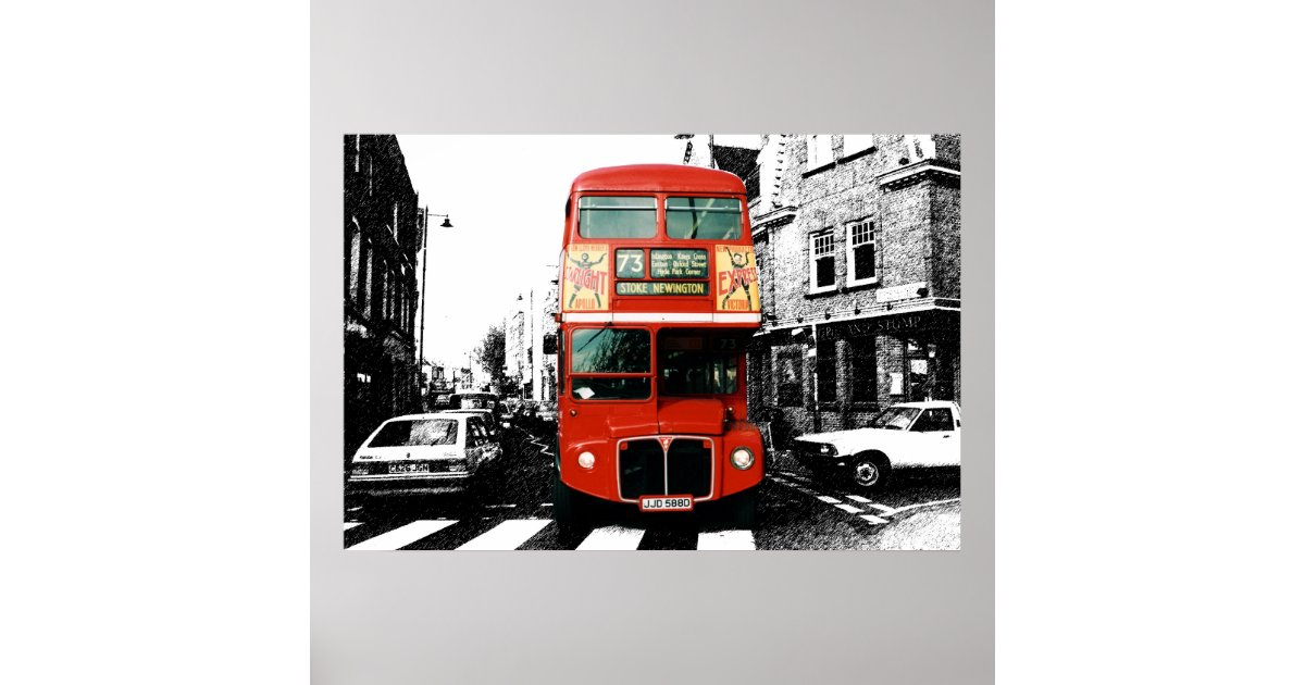 London Bus Poster 5 | Zazzle