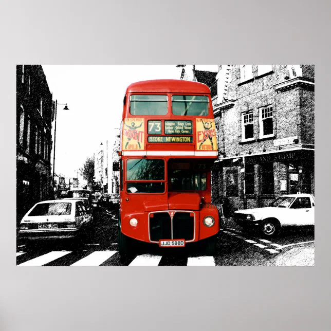 London Bus Poster 5 | Zazzle