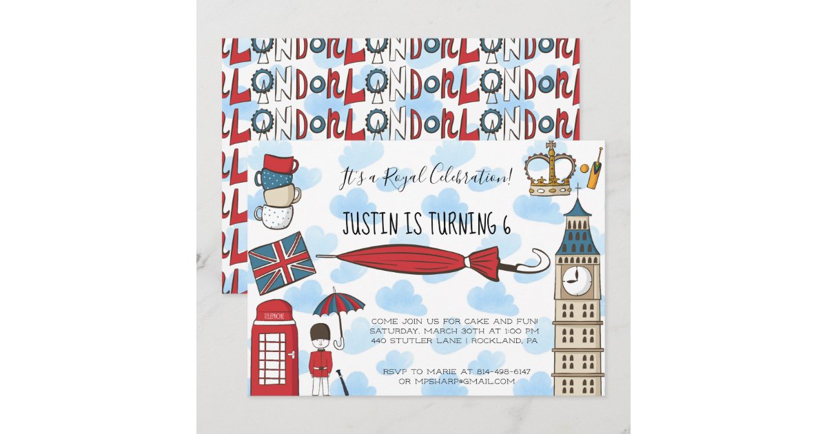 London Calling Party Invitation | Zazzle