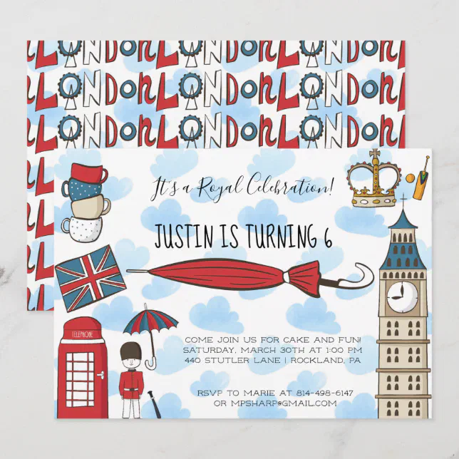London Calling Party Invitation | Zazzle