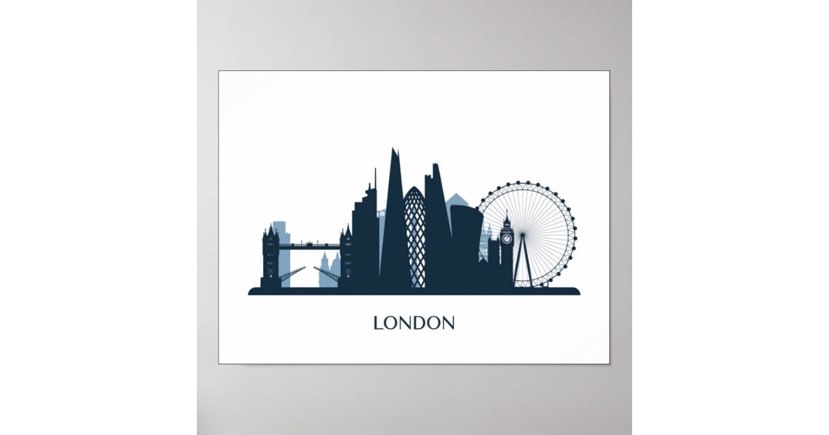 London City Skyline Poster | Zazzle