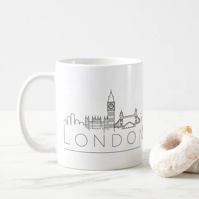 London City Stylized Skyline Coffee Mug | Zazzle