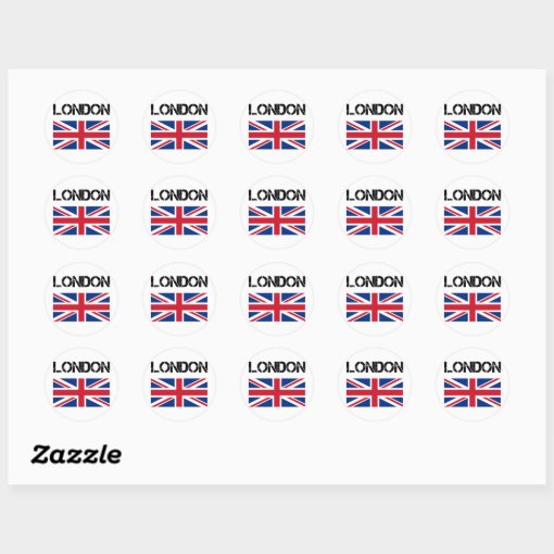 London Classic Round Sticker | Zazzle