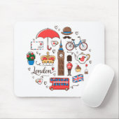 London Doodles Mouse Pad | Zazzle