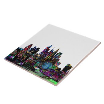 London, England in graffiti Ceramic Tile | Zazzle