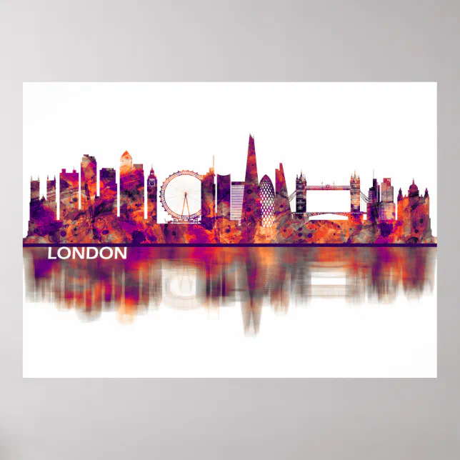 London England Skyline Poster | Zazzle