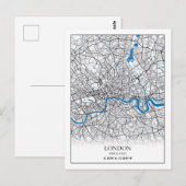 London England United Kingdom City Map Travel Postcard | Zazzle