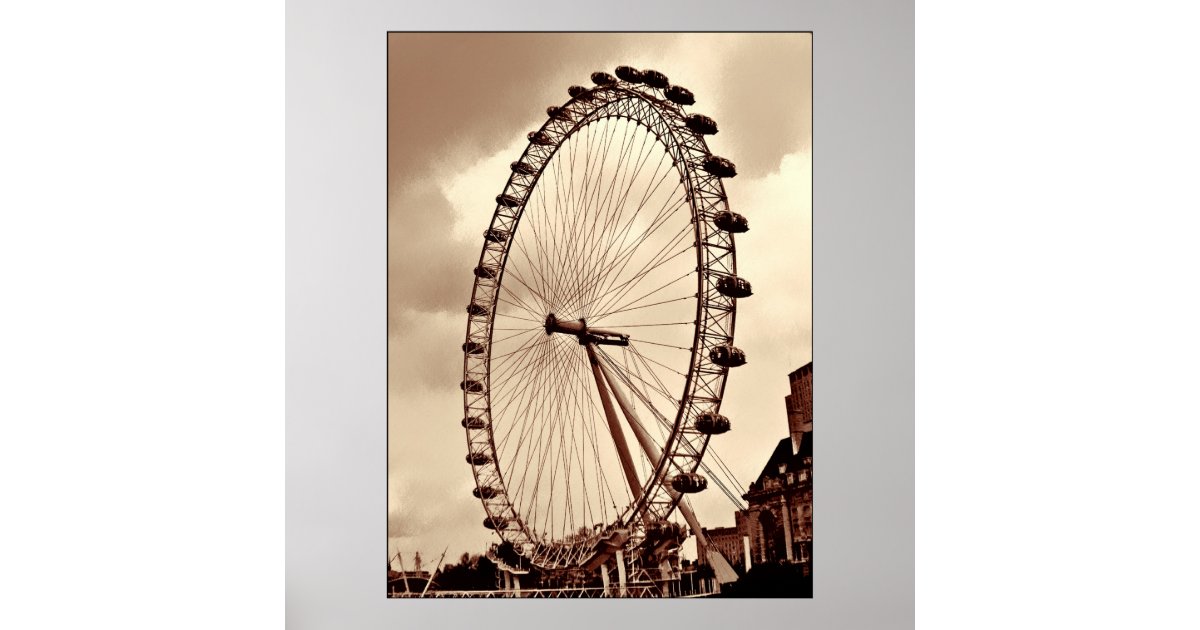 LONDON EYE POSTER | Zazzle