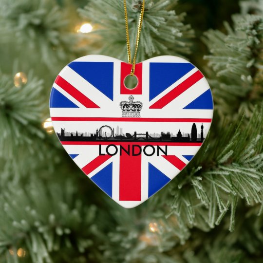 London Eye Union Jack Flag Christmas Ornament | Zazzle.com