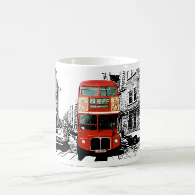 London Gift Mug with Red Bus | Zazzle