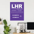 London Heathrow Airport LHR Poster | Zazzle