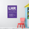 London Heathrow Airport LHR Poster | Zazzle