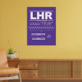 London Heathrow Airport LHR Poster | Zazzle