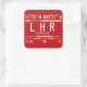 London Heathrow LHR IATA International Airport Square Sticker | Zazzle