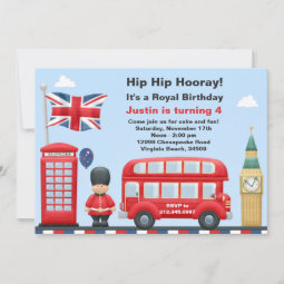 London Party Invitation | Zazzle