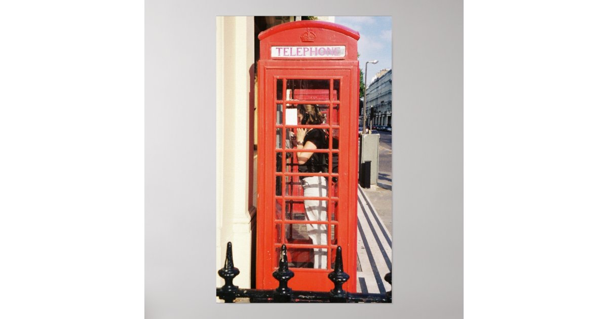 London phone booth poster | Zazzle