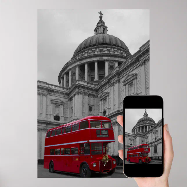 London Red Bus Poster | Zazzle