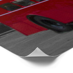 London Red Bus Poster | Zazzle