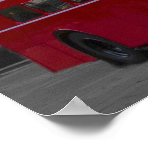 London Red Bus Poster | Zazzle