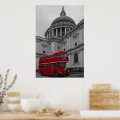 London Red Bus Poster | Zazzle